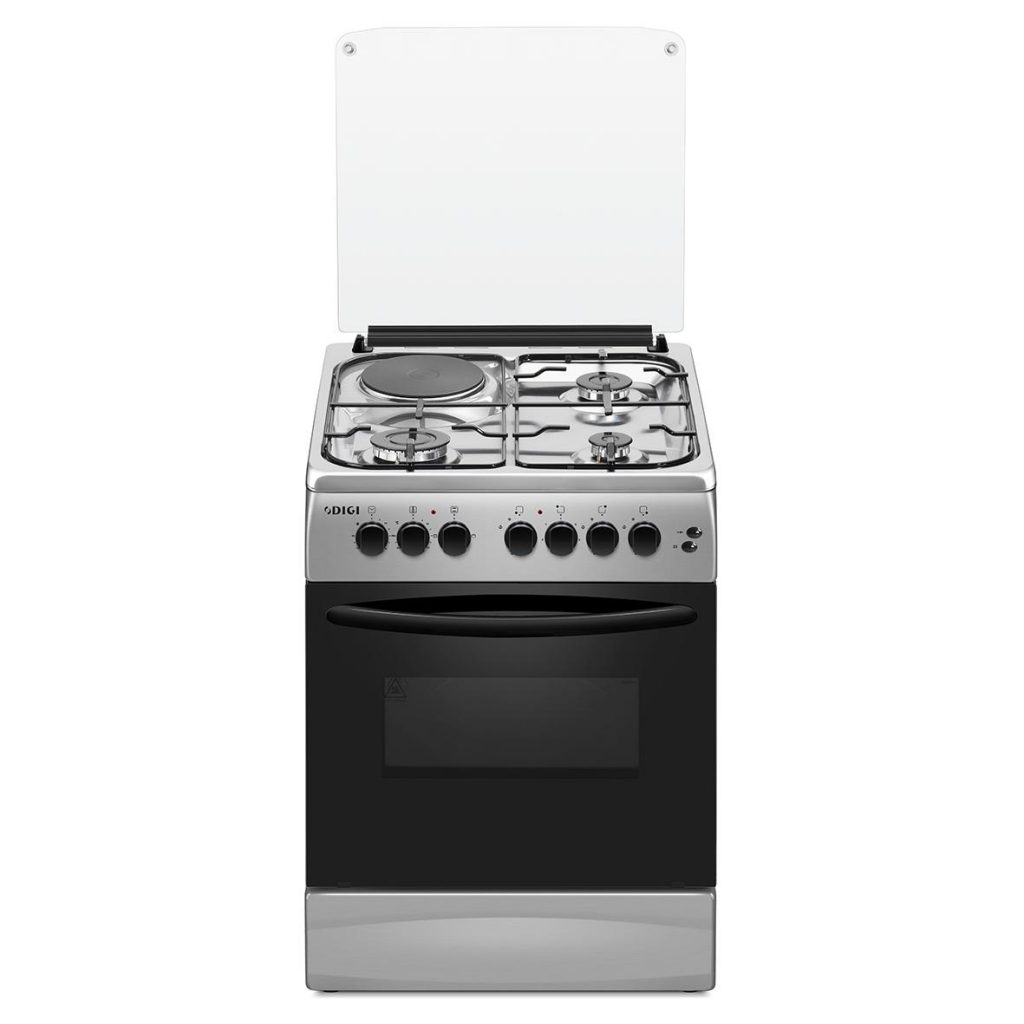 DIGI Gas Cooker – 60cm x 60cm – 3 Gas burners + 1 Hot plate – DIGITECH ...